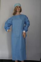 China Disposable Non Woven Medical Products AAMI Surgical Gown With Knitted Cuff for sale