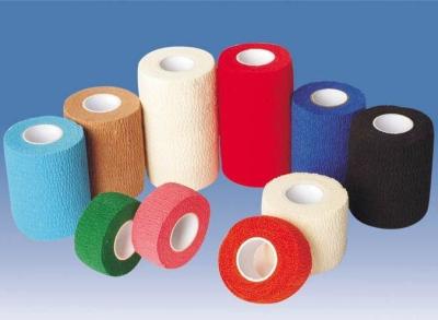 China Latex Free Medical Surgical Bandages Elastic  5-20cm Cotton Non Woven Material for sale