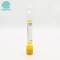 China 13x75mm Blood Collection Supplies Gel Clot Activator With Yellow Cap For Serum Test for sale