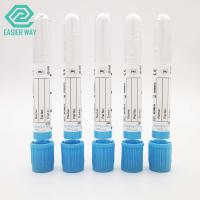 China Non Toxic Blood Collection Tubes Vacuum Pt Tube Sodium Citrate With Blue Cap for sale