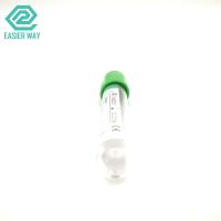China 2 Year Shelf Life Blood Collection Supplies Vacuum Non Toxic Heparin Tube With Green Cap for sale
