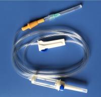 China EO Sterilization 10G-34G Needle Gauge Gravity Transfusion Set IV Infusion Set With 5um Filter for sale