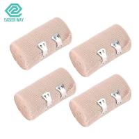 China Skin Colored Medical Dressing Tape Gauze Tape High Elastic Compression Bandage With Clips for sale
