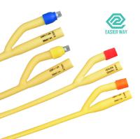 China EO Sterilization Medical Disposable Supplies 8-26fr 2 Ways 3 Ways Latex Foley Catheter for sale