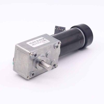 China A58SW31ZYGB High Torque Worm Gear Motor With Encoder Cover for sale