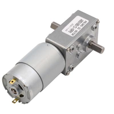 China Double Shaft Length 15mm DC Gear Motor 12V 24V Speed Reduce 12rpm-470rpm for sale