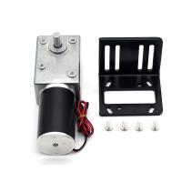 China ASLONG High Torque Turbo Worm Reduction Motor DC Reduction Motor A5882-45 58*82mm 24V 11-195RPM With Self-Locking for sale