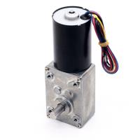 China DC Brushless Motor Right Angle Motor A58-3650 24V 16-470RPM 58 * 40mm Worm Gear Brushless Reduction Motor for sale