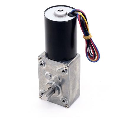China DC Brushless Motor Right Angle Motor A58-3650 24V 16-470RPM 58 * 40mm Worm Gear Brushless Reduction Motor for sale