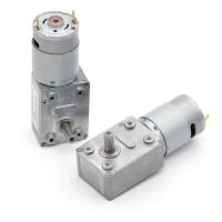 China ASLONG JGY-385 24V 2.5-214RPM 28mm Worm Gear DC Brushed Self Locking Reduction Motor Metal Gear Motor for sale
