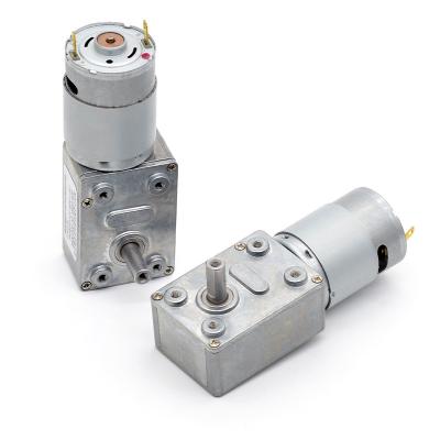 China ASLONG JGY-385 24V 2.5-214RPM 28mm Worm Gear DC Brushed Self Locking Reduction Motor Metal Gear Motor for sale