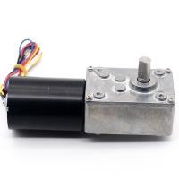 China Micro Brushless DC Right Angle Motor A58-3650 Worm Gear Motor DC 24V 24v Dc Worm Gear Motor for sale