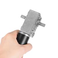 China Self locking dual bearing reduction motor A58SW31ZYS micro dc gear motor dual axis 12v 24v dc worm gear motor for sale