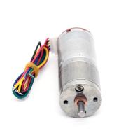 China 6v Geared Dc Motor Dc Geared Motor With Encoder JGA25-370B 25mm 12v Dc Motor for sale