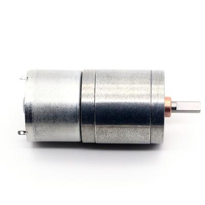China Small 25mm Brush Motor Jga25-310 6v 72rpm 1:103 Brush Small Motor Low Speed High Torque Micro for sale
