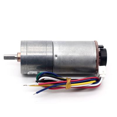 China 6v 12v 25mm Brushed DC Gear Motor Encoder JGA25-370B High Torque 25mm Brushed DC Gear Motor for sale
