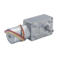 China 12V 24V Brusheless Worm Gear DC Motor Adjustable BLDC Gearmotor with Encoder for sale