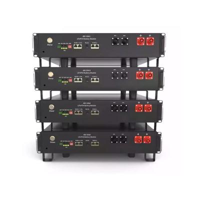 China 48V 10KWH LiFePO4 Stacked Batteries 200Ah With RS485 RS232 CAN Function for sale