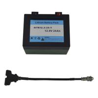 China Lithium Ion LiFePO4 4S6P Battery Pack 24Ah 12.8V 300Wh With BMS for sale