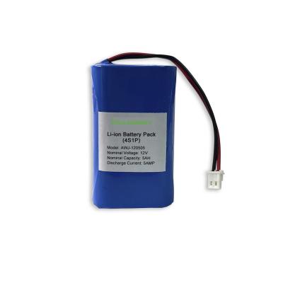China 12V 5Ah 4S1P LiFePO4 Battery Packs 18650 60Wh Power Tools use for sale