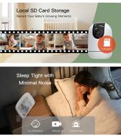 China 5.5 Inch 1080P Baby Monitor with Cry Detection and Night Vision for sale