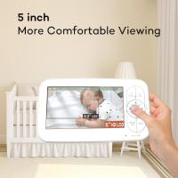 China Smart WiFi Baby Monitor 1080P 5inch Split Screen with 5000mAh Battery for sale