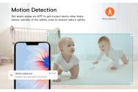 China Smart Home Security Video Baby Monitor With App Remote Control Human Motion Tracking for sale