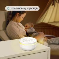 China Portable White Noise Machine with Night Light 30 Sounds Rechargeable for sale