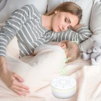 China Portable White Noise Machine with Night Light 30 Sounds Rechargeable for sale