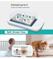 China 5 Inch 720P HD Baby Monitor with 5000mAh Battery and Night Vision for sale