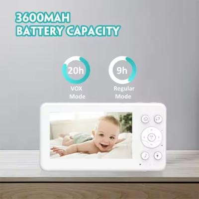 China 4.3 Inch LCD Split Screen Baby Monitor With Camera 2.4Ghz Infrared Night Vision Video for sale