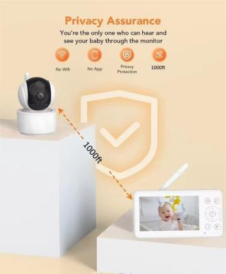 China 4.3 Inch LCD PTZ Night Video Baby Monitor VOX Mode Intercom Baby Phone for sale