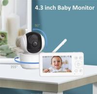 China Voice Detection Alarm Mode Infant Camera Monitor Video Babyphone with 10m IR Range Coverage for sale