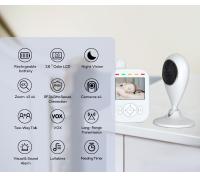 China 2.8 Inch Smart Baby Monitor with Night Vision and Two-Way Audio for sale