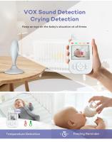 China Two Way Audio Baby Sleeping Monitor 2.8 Inch Lcd Split Screen Night Vision for sale