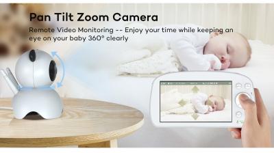 China 5.5 Inch Full HD Baby Monitor with Pan Tilt Night Vision and Two-Way Audio for sale