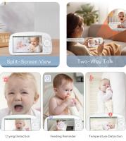 China 5.5 Inch 1080P Wireless Baby Monitor with Pan Tilt Night Vision for sale