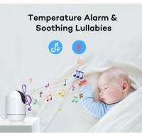 China 5 Inch Split Screen Security Baby Monitor Cameras PTZ Camera Audio 2 Way Talk Baby Monitor for sale