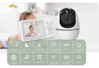 China 3.2 Inch No WiFi Baby Monitor with Night Vision and Two-Way Audio for sale