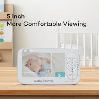 China 5 Inch Wireless Baby Monitor with 720p HD Camera and Night Vision for sale