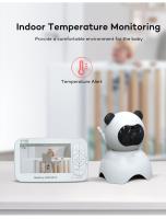China 5 Inch Smart Baby Monitor with 720P HD Camera and Two-Way Audio for sale