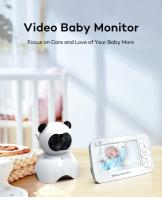 China 5 Inch Digital Smart Baby Monitor with 720p Camera and Temperature Sensor for sale