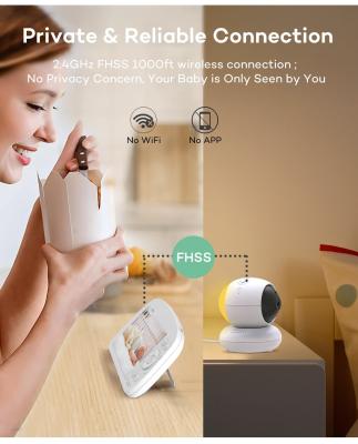 China 5.5 Inch 1080P Baby Monitor with Two-Way Audio and Night Vision for sale