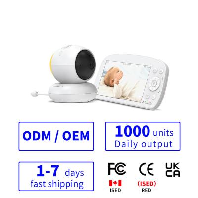 China 5.5 Inch HD Video Baby Monitor with Pan-Tilt Camera and Two-Way Audio for sale