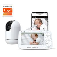 China Video And Temperature Sensor Wireless Video Babyphone Baby Monitor With Additional Features Sound-activated LED Lights for sale