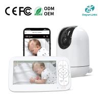 China Video And Temperature Sensor Wireless Video Babyphone Baby Monitor With Additional Features Sound-activated LED Lights for sale