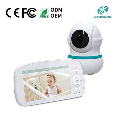 China 5 Inch Wireless Baby Monitor with Auto Tracking and 5000mAh Battery for sale