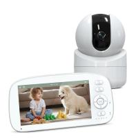 China 5 Inch HD Baby Monitor with Split Screen and Temperature Alarm for sale