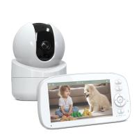 China 5 Inch HD Baby Monitor with Split Screen and Temperature Alarm for sale