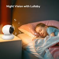China High Definition Infant Monitor Video Babyphone with 360°pan Tilt Zoom Camera and Optimal Temperature Range -20º 60C/F for sale